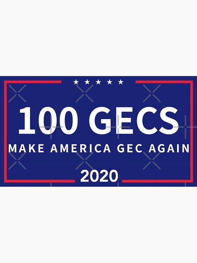 "100 Gecs - Make America Gec Again" Framed Art Print for Sale by ...