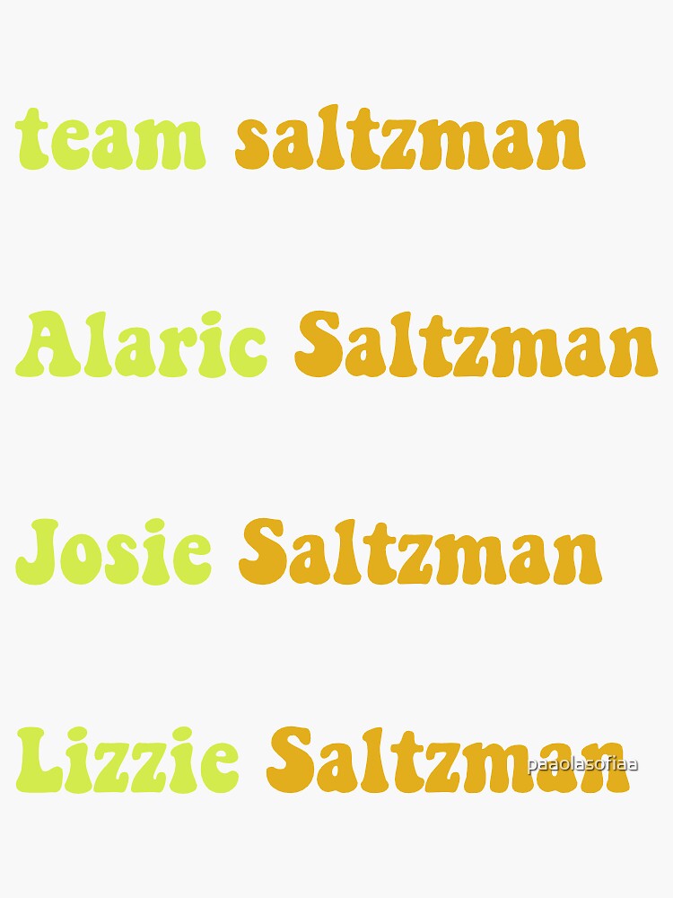 "saltzman family design" Sticker by paaolasofiaa | Redbubble