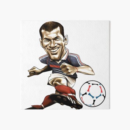 "Zidane Cartoon" Art Board Print by mahmoedart | Redbubble