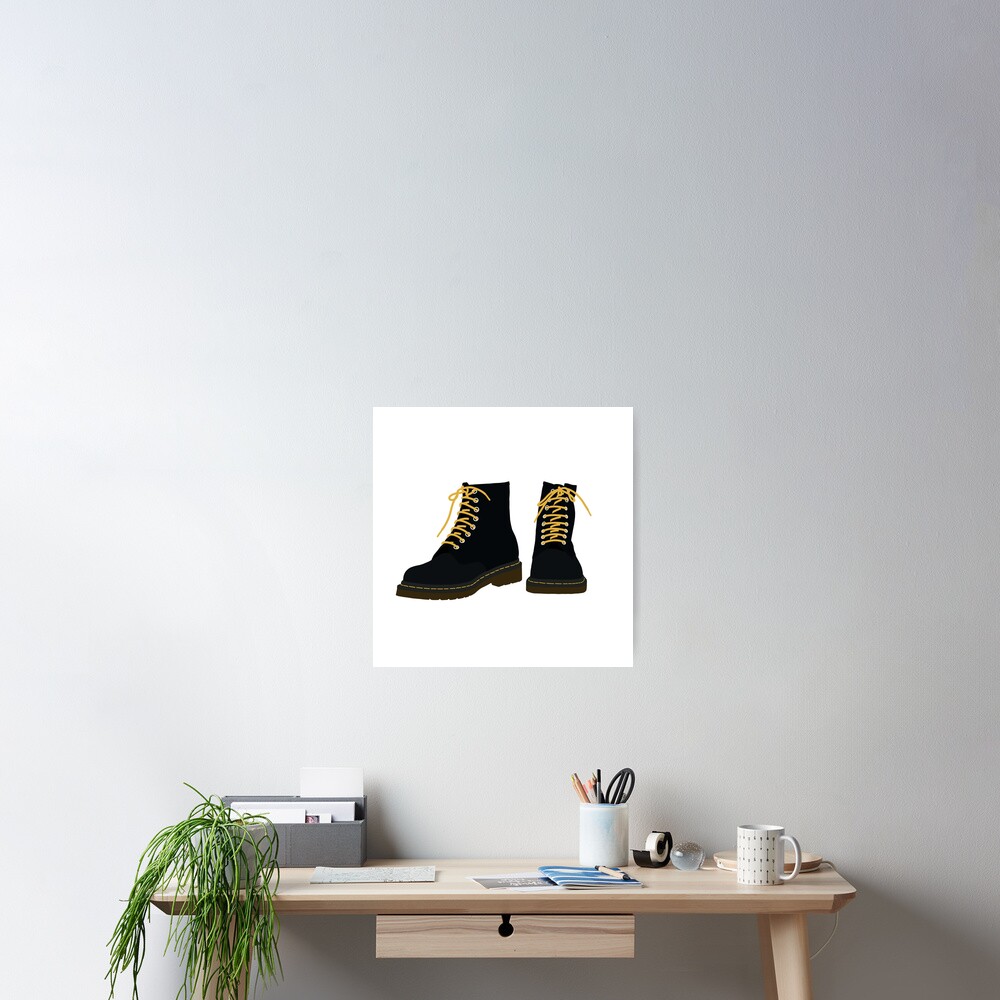 "Doc Martins ladder lace code yellow" Poster for Sale by lgbtfrogs ...