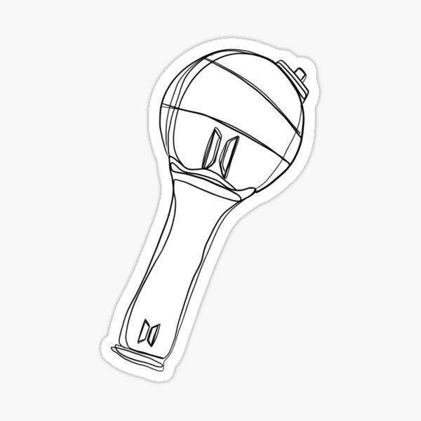 "BTS ARMY Bomb Lightstick" Sticker for Sale by meghan- | Redbubble