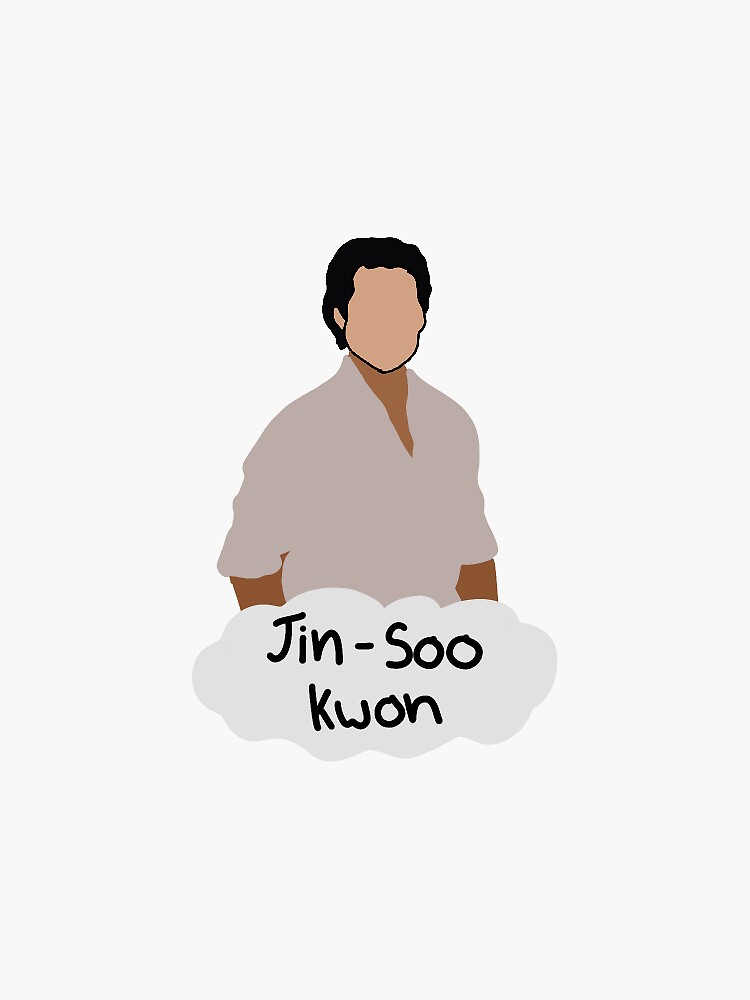 "Jin-soo kwon" Sticker for Sale by Laurenslounge | Redbubble