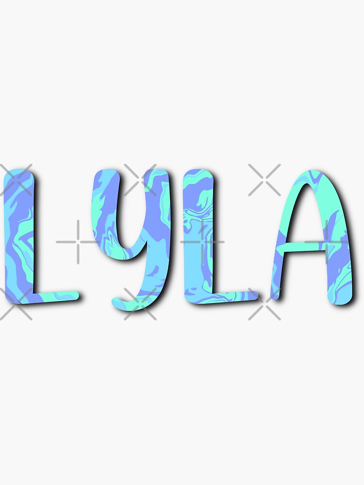 "Lyla" Sticker for Sale by dolphin1128 | Redbubble
