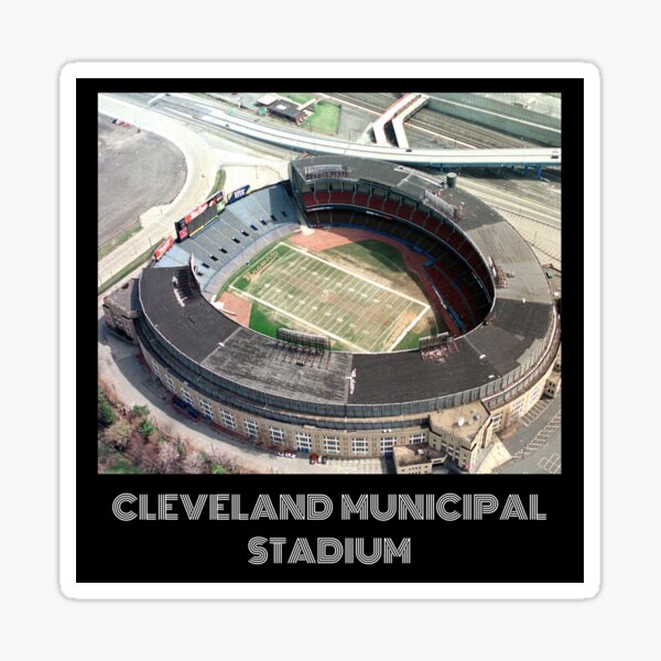 "Cleveland Municipal Stadium" Sticker for Sale by DeadStadium | Redbubble