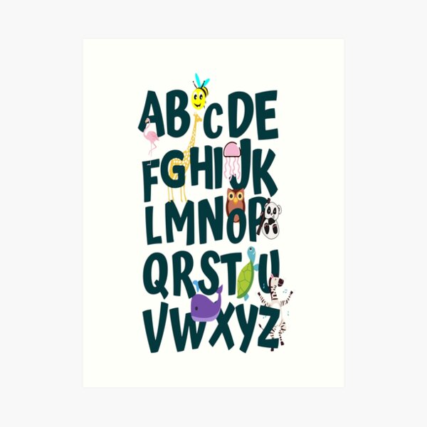 Abcdefghijklmnopqrstuvwxyz Art Prints | Redbubble