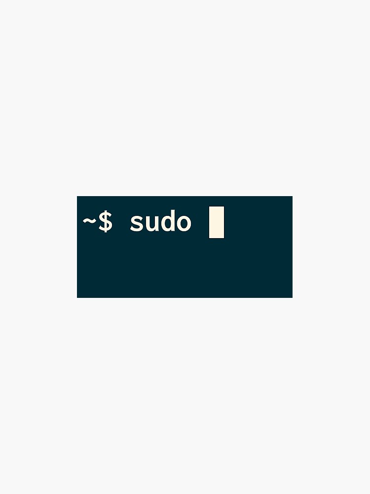 "sudo" Sticker for Sale by develop-bubble | Redbubble