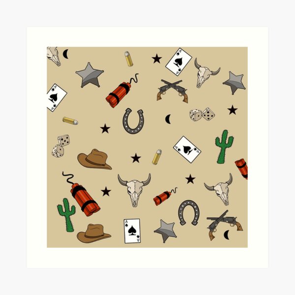 "Old west icons" Art Print for Sale by jeastphoto | Redbubble