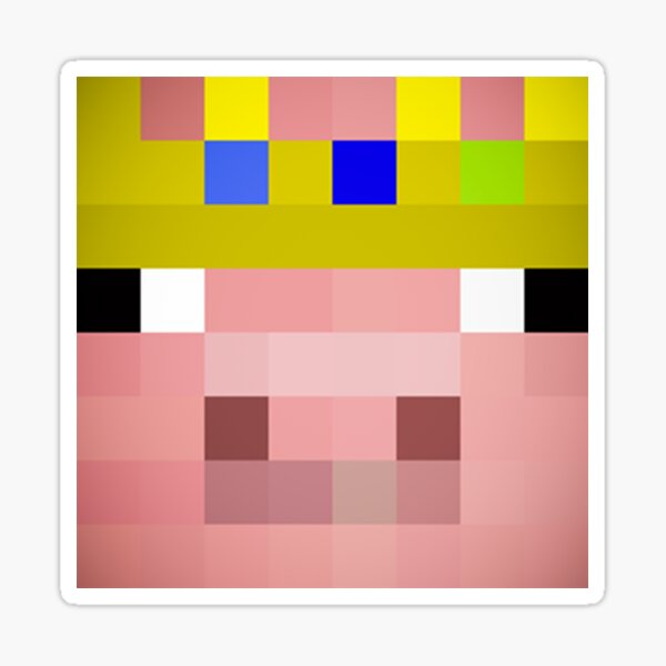 "Technoblade Head" Sticker for Sale by xermerch | Redbubble