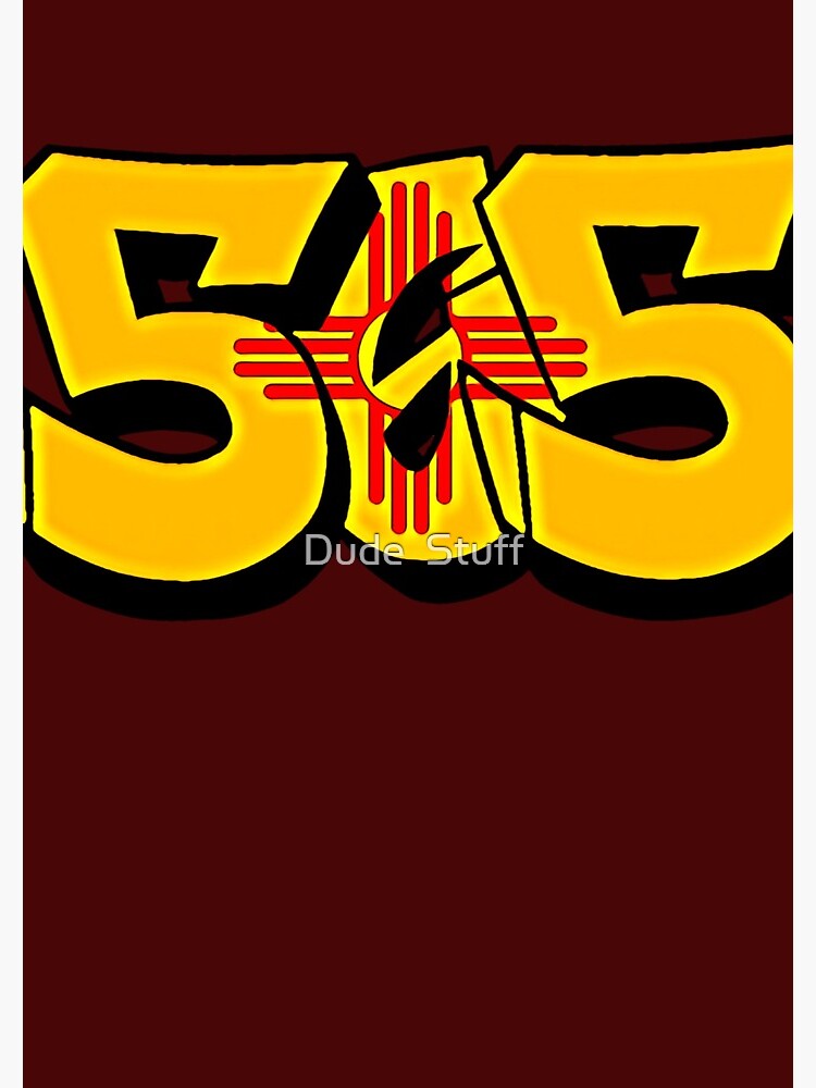 "New Mexico Flag License Plate 505 Area Code By Graffiti Muscle" Spiral ...