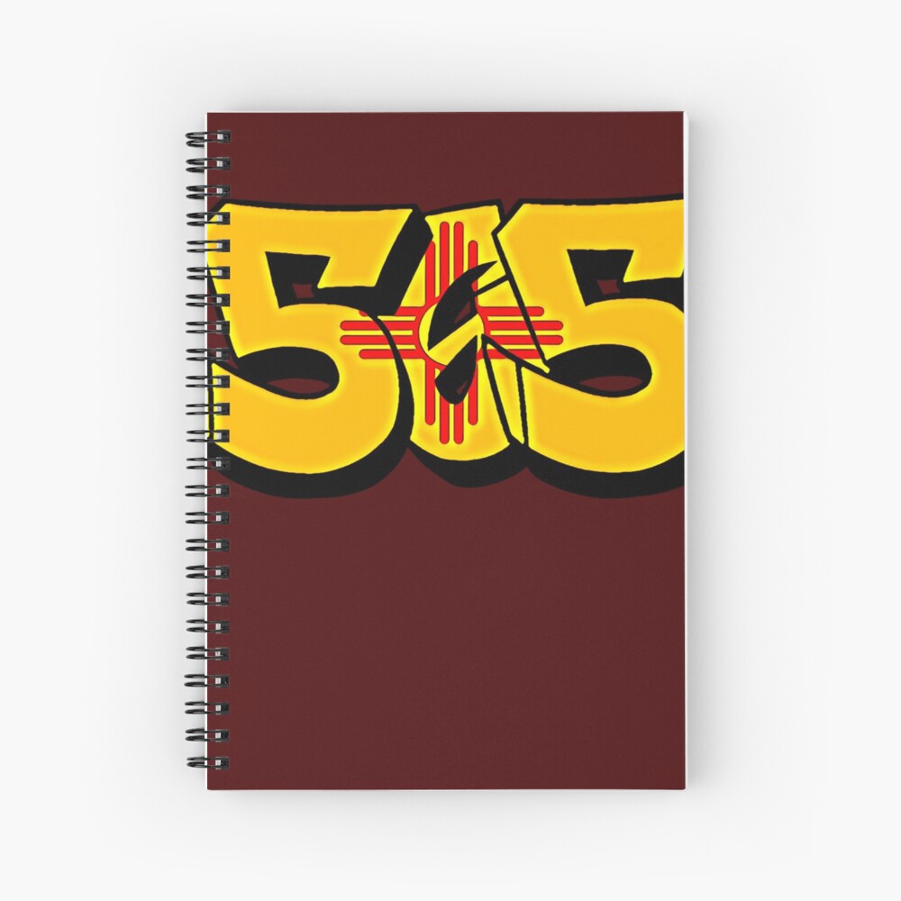 "New Mexico Flag License Plate 505 Area Code By Graffiti Muscle" Spiral ...