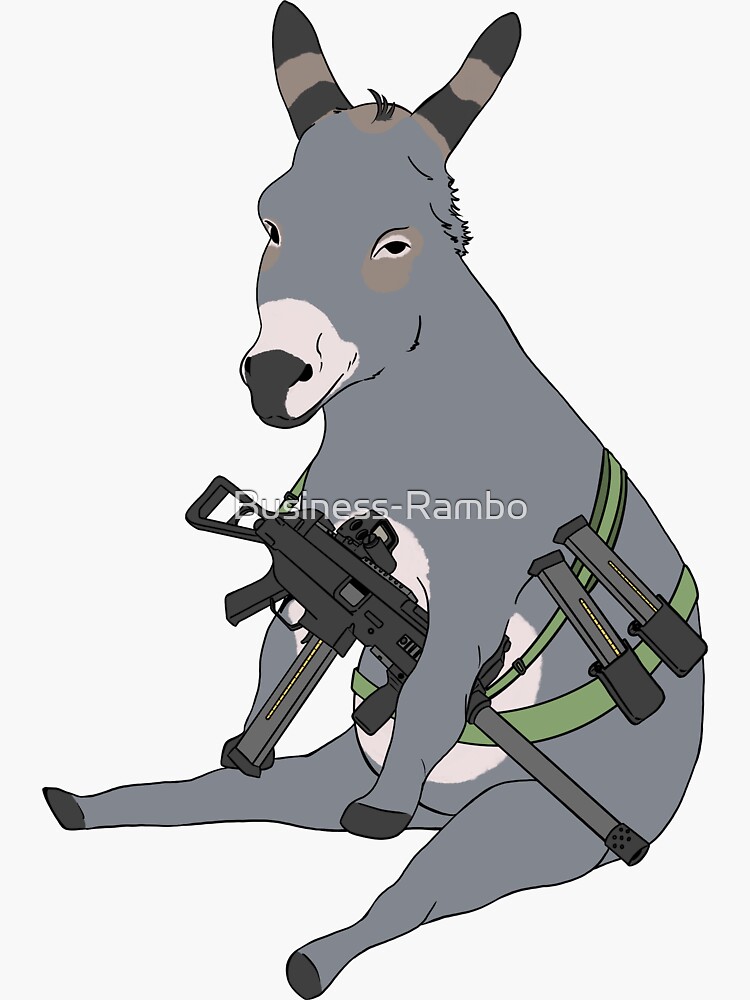 "Go Donkeys" Sticker for Sale by Business-Rambo | Redbubble