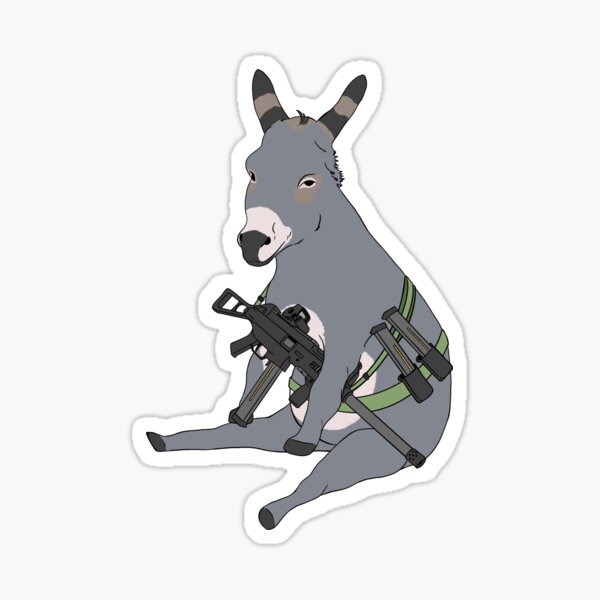 "Go Donkeys" Sticker for Sale by Business-Rambo | Redbubble