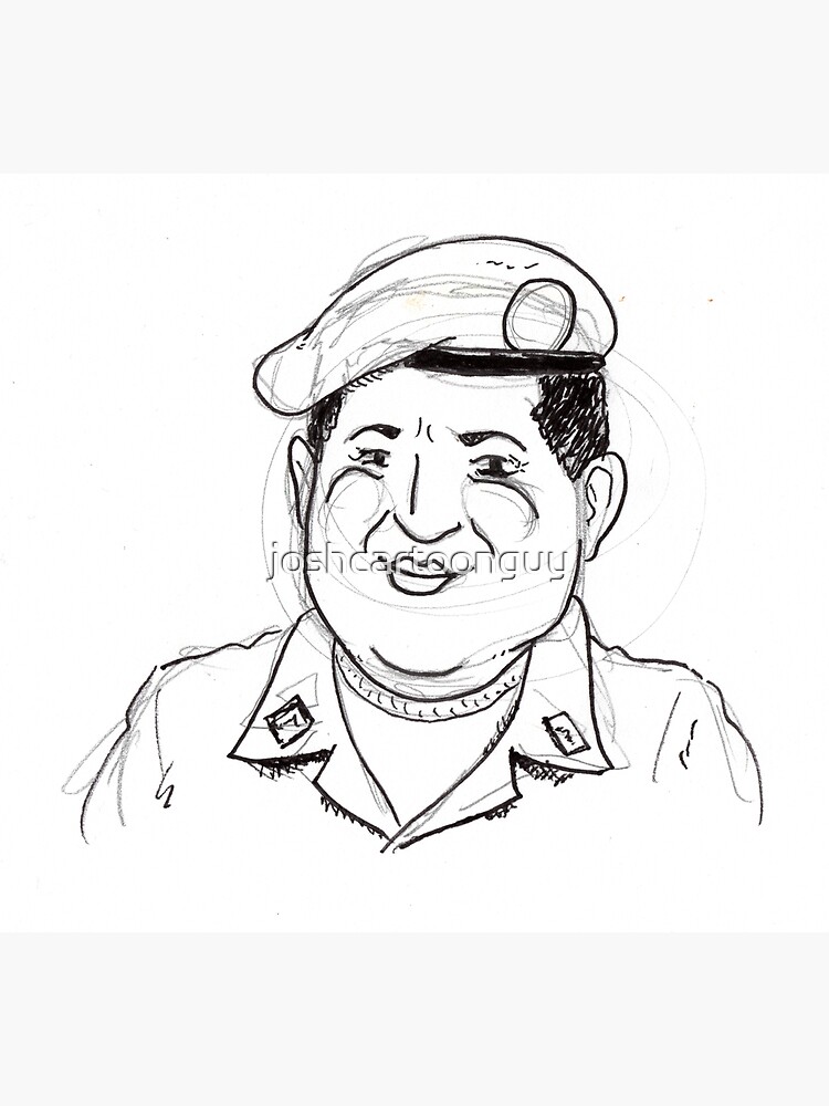 "Caricature of Hugo Chavez" Framed Art Print for Sale by joshcartoonguy ...