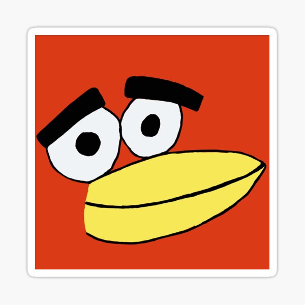 Red Angry Bird Stickers | Redbubble