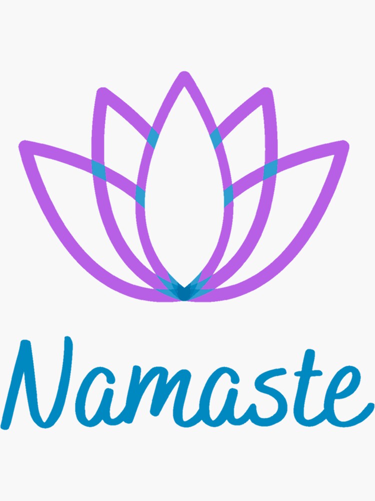 "Namaste " Sticker by NatureHut | Redbubble