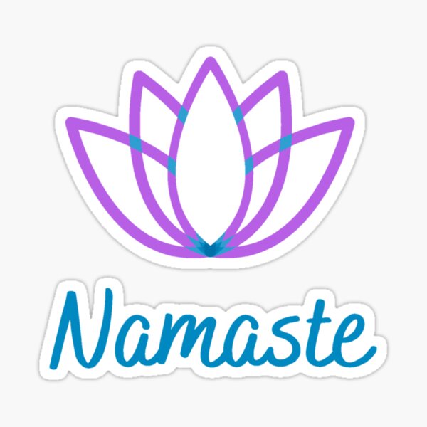 "Namaste " Sticker by NatureHut | Redbubble