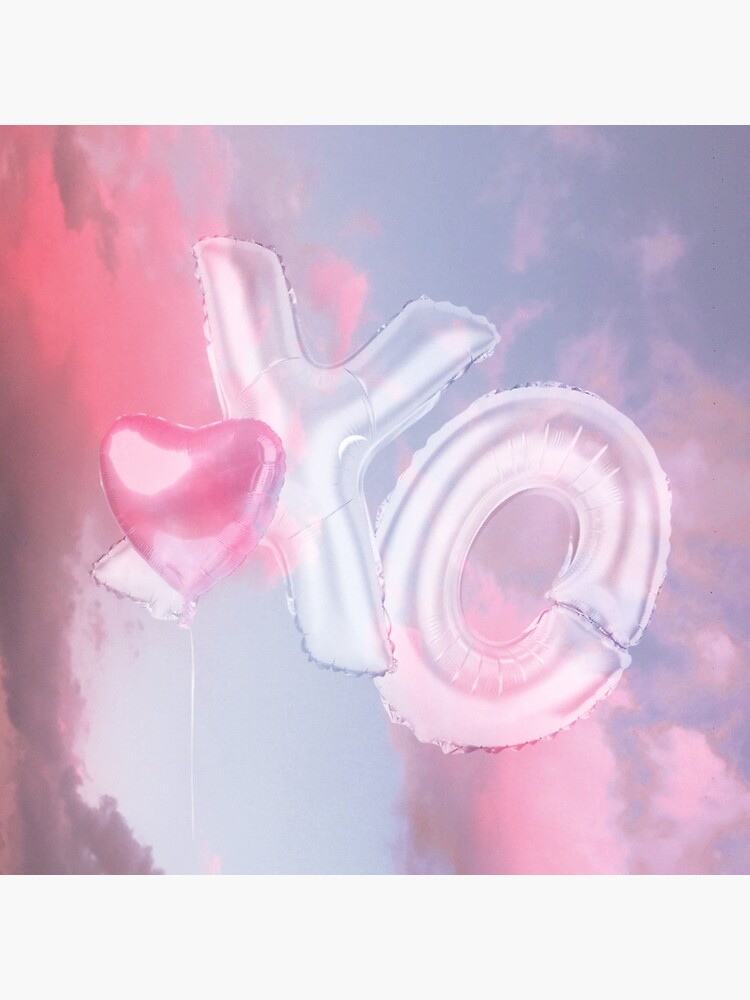 "xo balloons aesthetic" Poster by jarekandanna | Redbubble