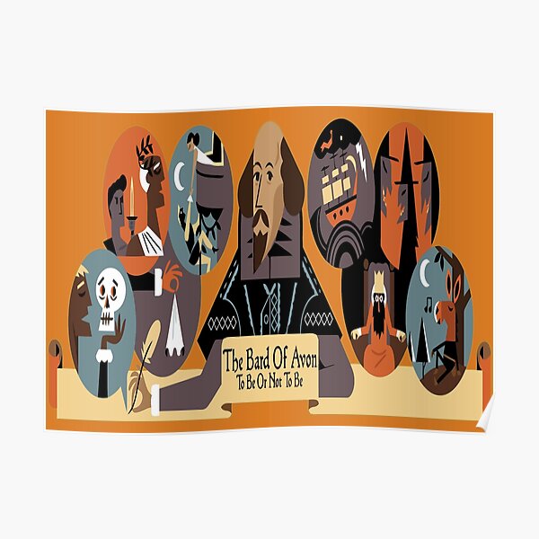 "The Bard Of Avon - To Be Or Not To Be William Shakespeare" Poster for ...