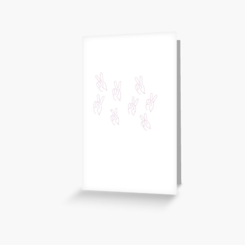 "Neon peace sign sticker pack" Greeting Card by ggmiller | Redbubble