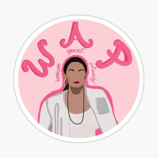 "AOC's WAP" Sticker for Sale by gracepolanco6 | Redbubble