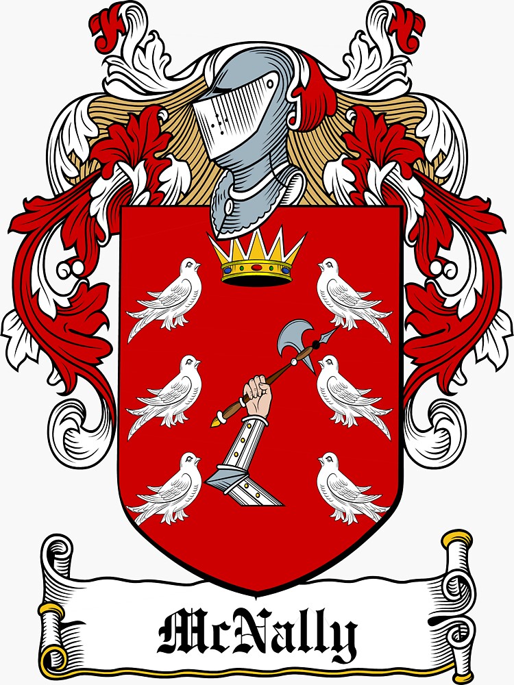 "McNally " Sticker by HaroldHeraldry | Redbubble