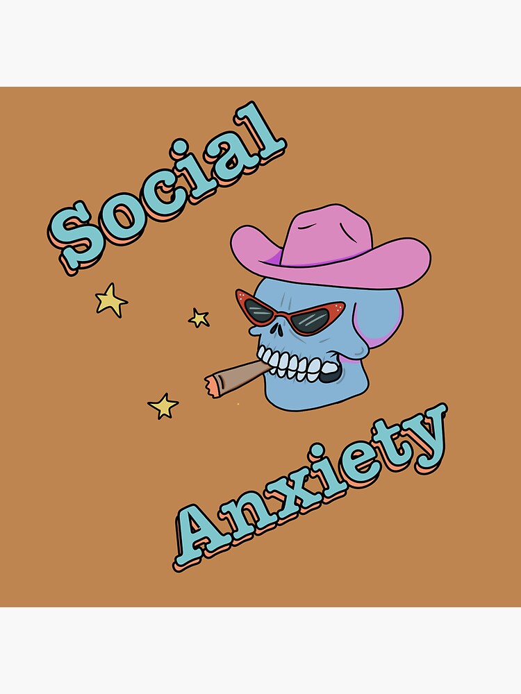 "Social Anxiety" Sticker for Sale by jjsoleimani | Redbubble