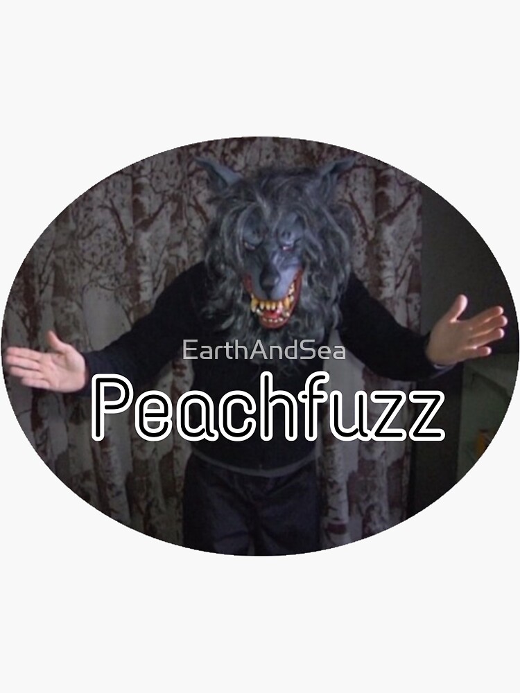 "Peachfuzz Creep" Sticker for Sale by EarthAndSea | Redbubble