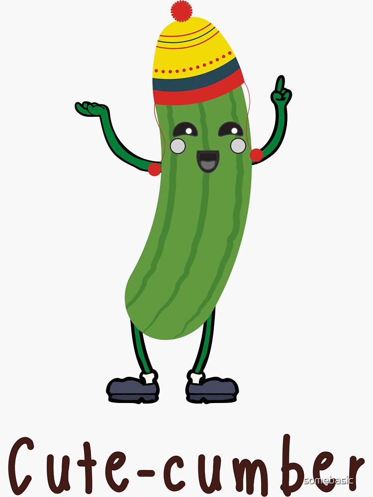 "Cute Cumber" Sticker by somebasic | Redbubble