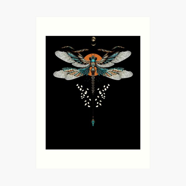 Lámina artística «Tatuaje De Mosca De Dragón» de RubenWolfe | Redbubble