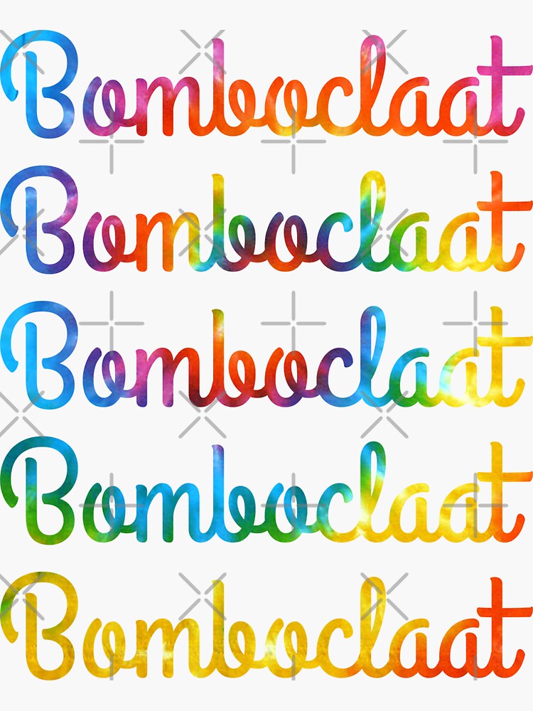 "Bomboclaat Tie Dye" Sticker for Sale by d247 | Redbubble