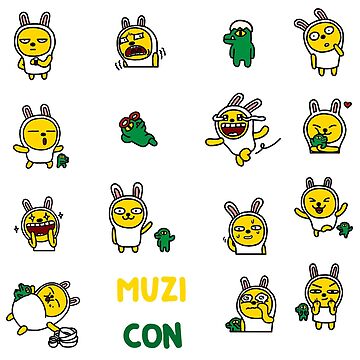 "Muzi & Con Kakao Friends" Sticker for Sale by toekyo | Redbubble