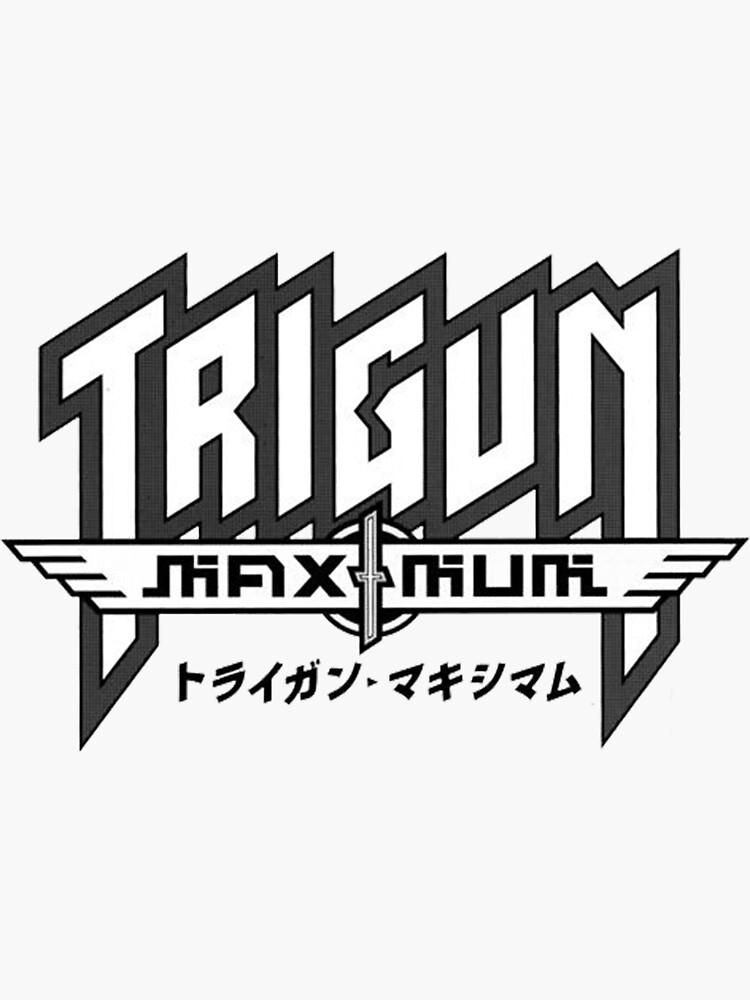 "Trigun Simple Design" Sticker for Sale by sad-square | Redbubble