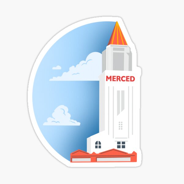 "Merced Tall Tower Theater" Sticker for Sale by llorenzi | Redbubble