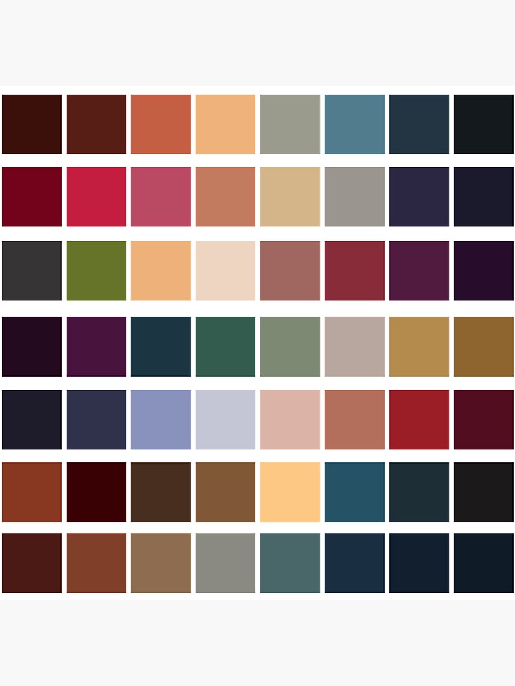 Pegatina «Color Palette - Paleta de colores - Cuadrado» de AGalaxyMix ...