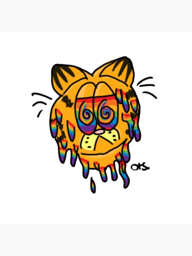 "Trippy Garfield" Poster for Sale by Olivertreesimp | Redbubble