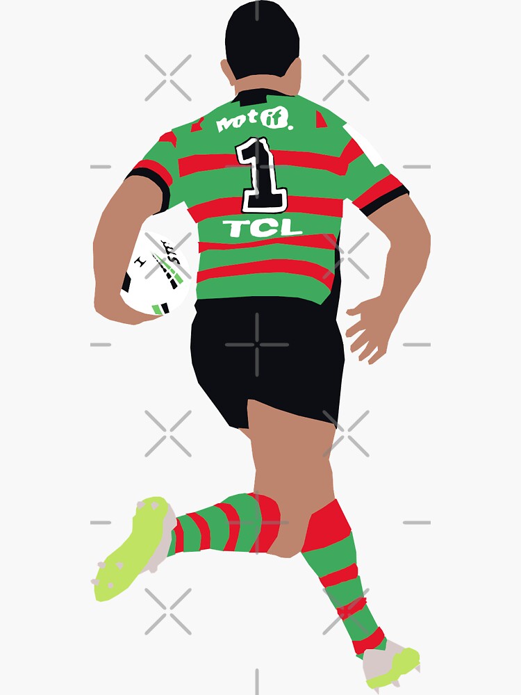 "Latrell Mitchell South Sydney Rabbitohs #1" Sticker by Rhys40 | Redbubble