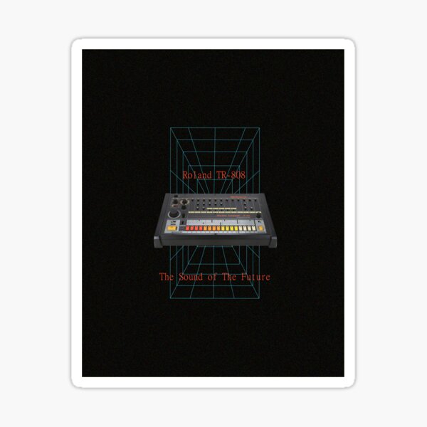 "Roland Tr 808 Drum Machine" Sticker for Sale by alexolk | Redbubble