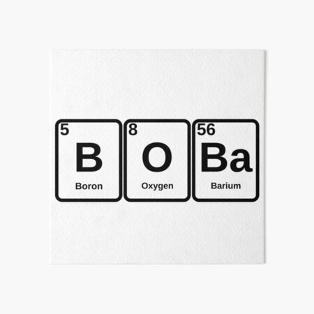 "Boba Periodic Table" Art Board Print for Sale by kdramastan | Redbubble