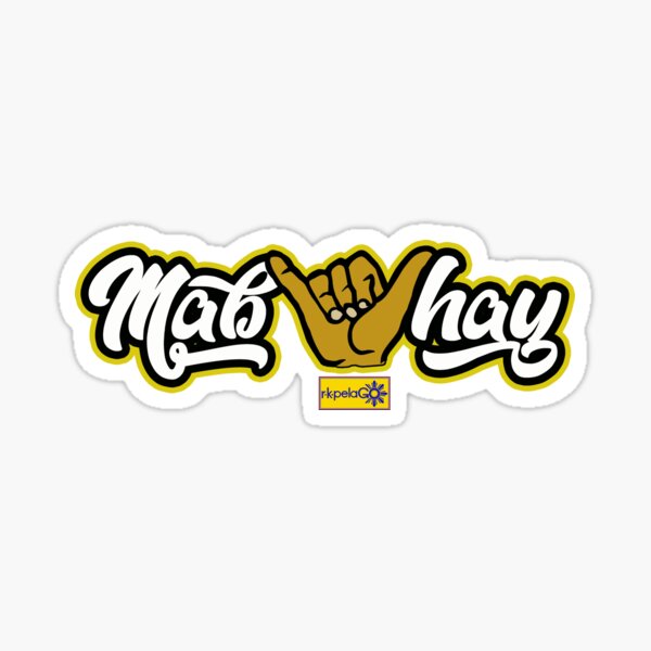 "Mabuhay!" Sticker for Sale by rkpelago | Redbubble