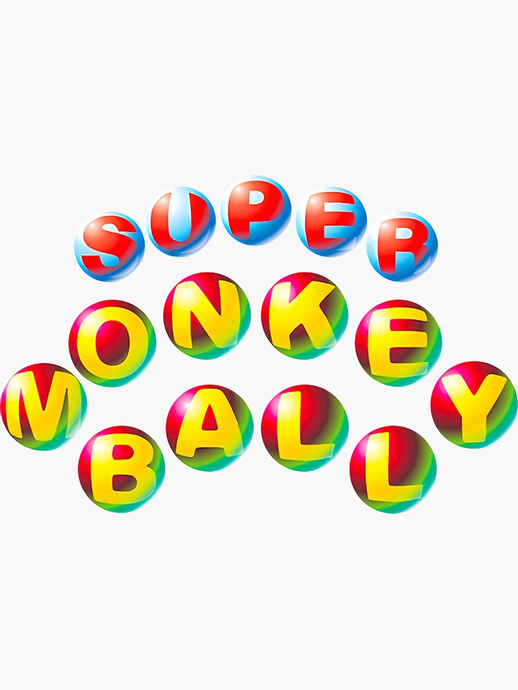"Super Monkey Ball Logo Enhanced" Sticker for Sale by Foopock | Redbubble