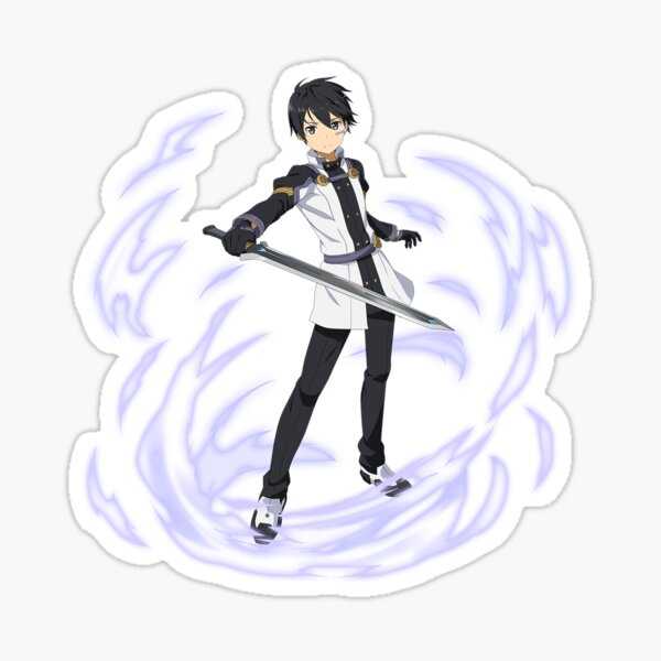 "Kirito SAO" Sticker by LokittyLevi | Redbubble