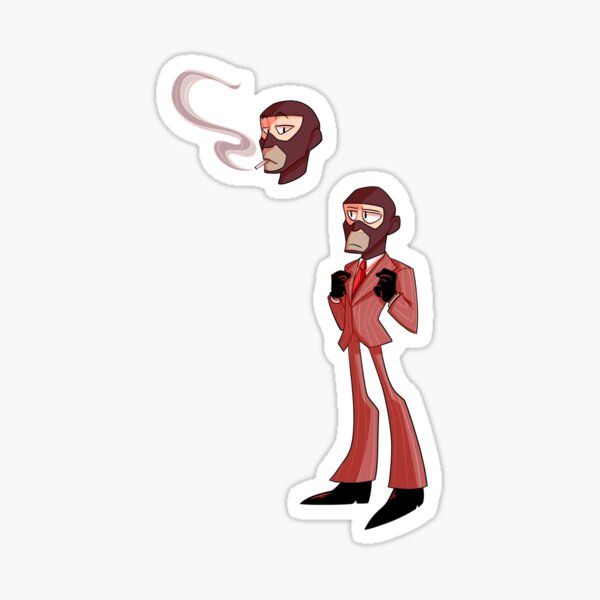 "Red Team Spy Tf2 " Sticker for Sale by GloomyBloomy | Redbubble