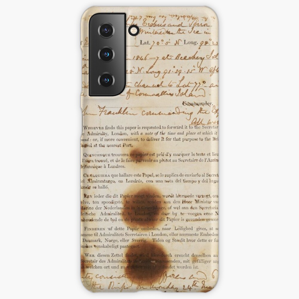"Victory Point Note (Franklin Expedition)" Samsung Galaxy Phone Case ...