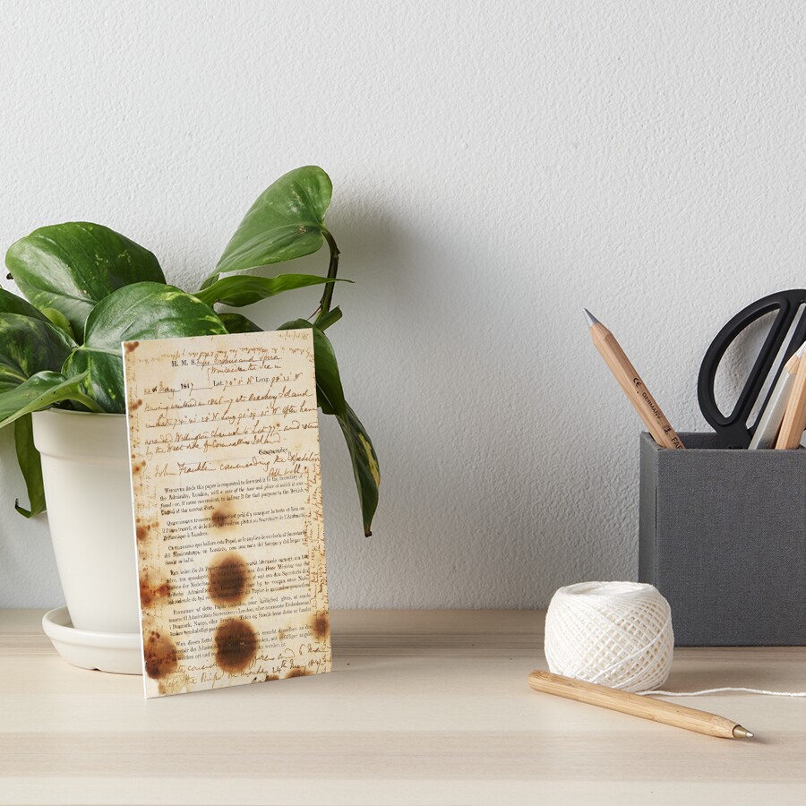 "Victory Point Note (Franklin Expedition)" Galeriedruck von downeymore ...