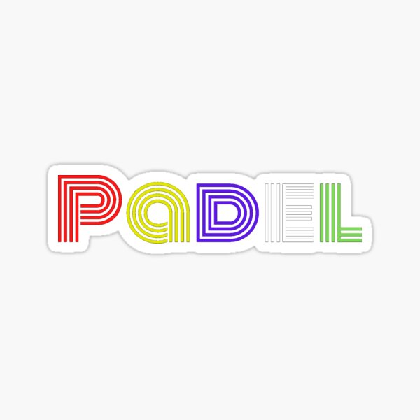 "Retro Padel" Sticker for Sale by softeelovescode | Redbubble