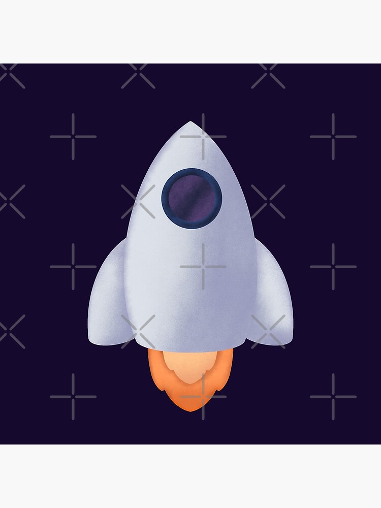 "Cute Lil' Rocket Ship " Poster for Sale by Beaus-Prints | Redbubble