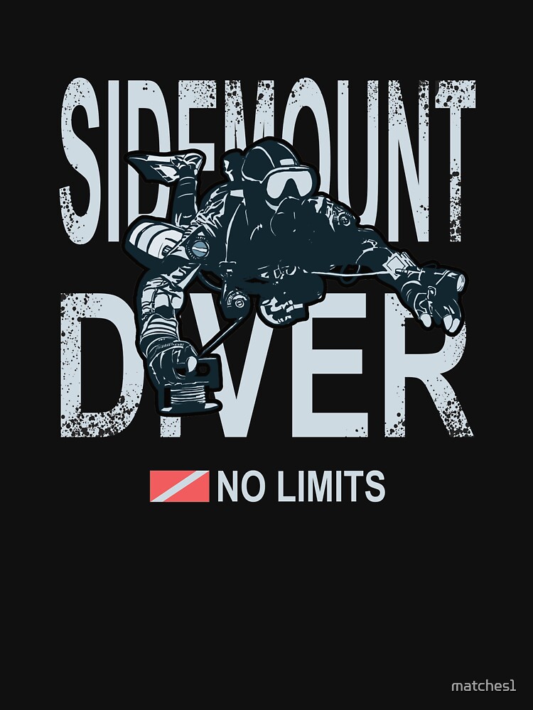 "Sidemount Diver Diving Gift Tec Diving" T-shirt for Sale by matches1 ...