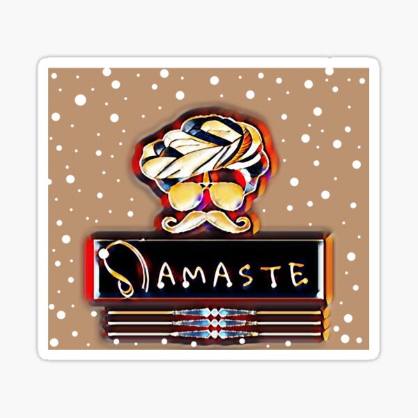 "Namaste " Sticker for Sale by DrazCreations | Redbubble