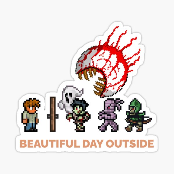"Funny Terraria Design" Sticker for Sale by Silasi | Redbubble