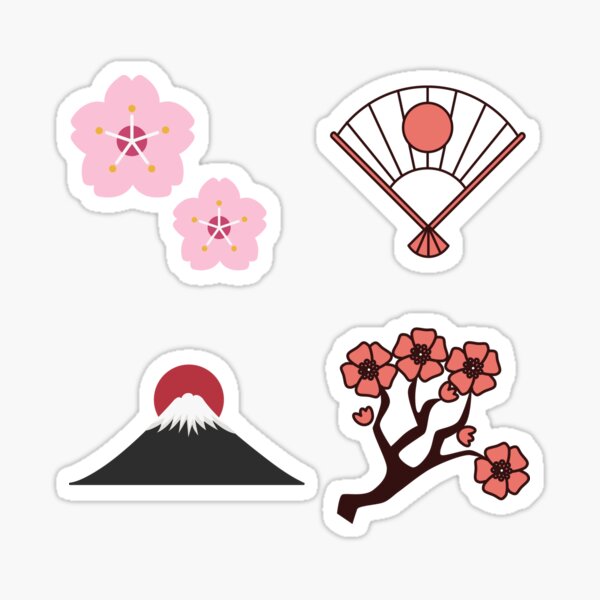 "Japan stickers" Sticker for Sale by tsukinokoibito | Redbubble